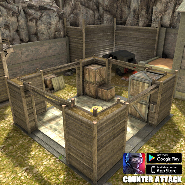 ArtStation - Counter Attack - Rampage Map Environment Art and Design (Mobile Game)