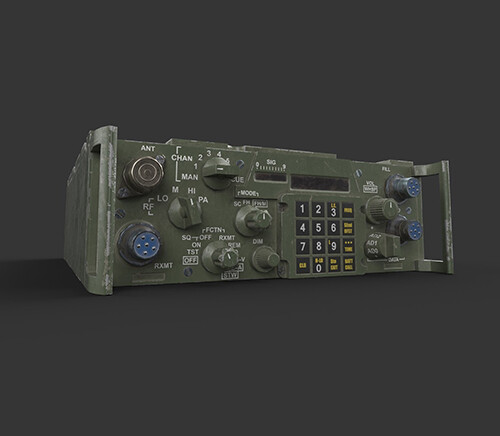 ArtStation - Military Radio. Low-Poly
