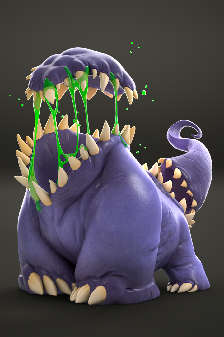 ArtStation - Creaturebox Tooth Monster