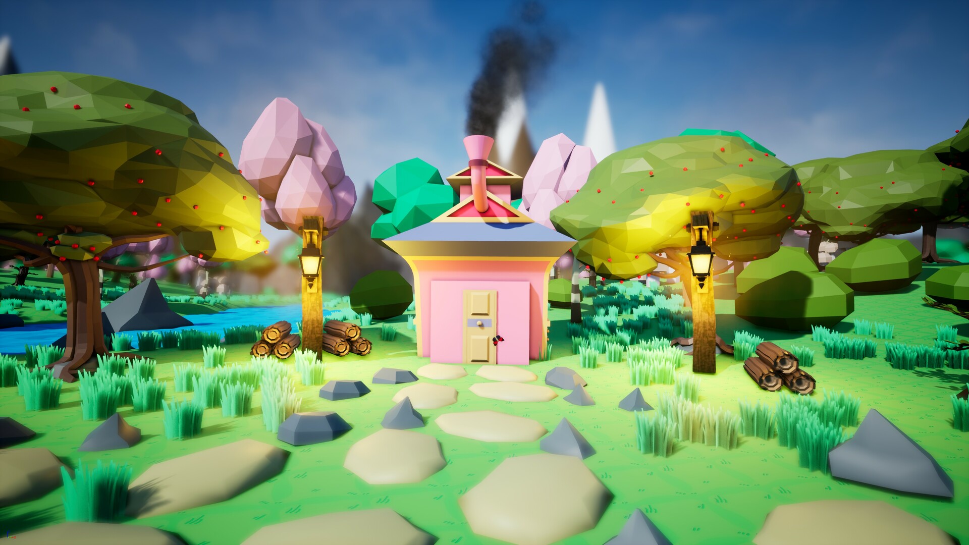 ArtStation - Low Poly Adventure Time Inspired Scene