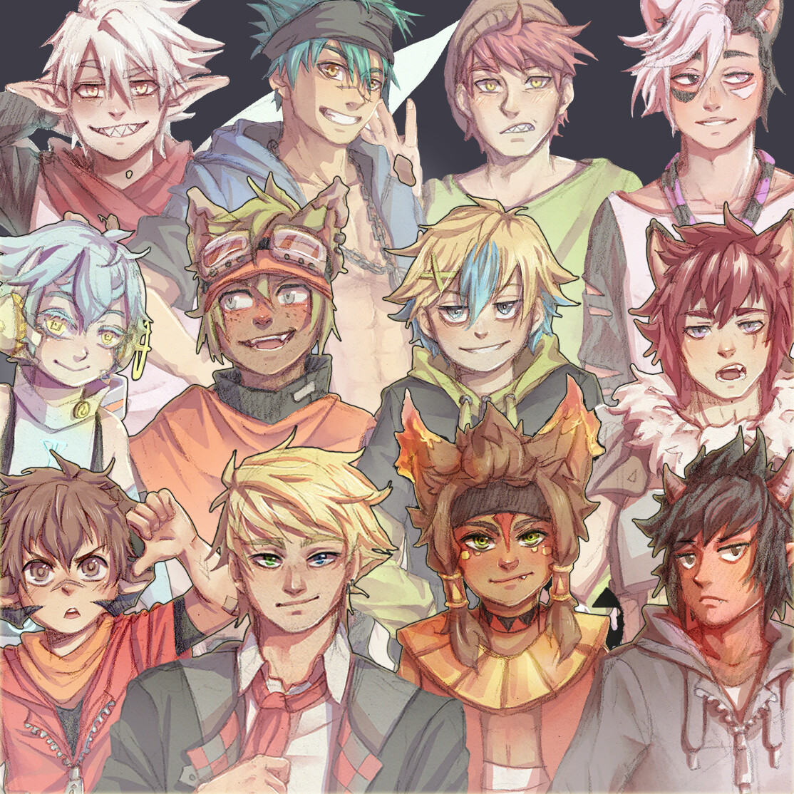 ArtStation - Original Characters (boys)