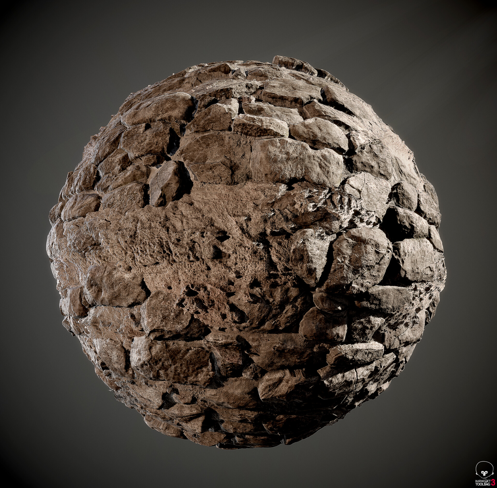 ArtStation - Stone Wall Material Practice