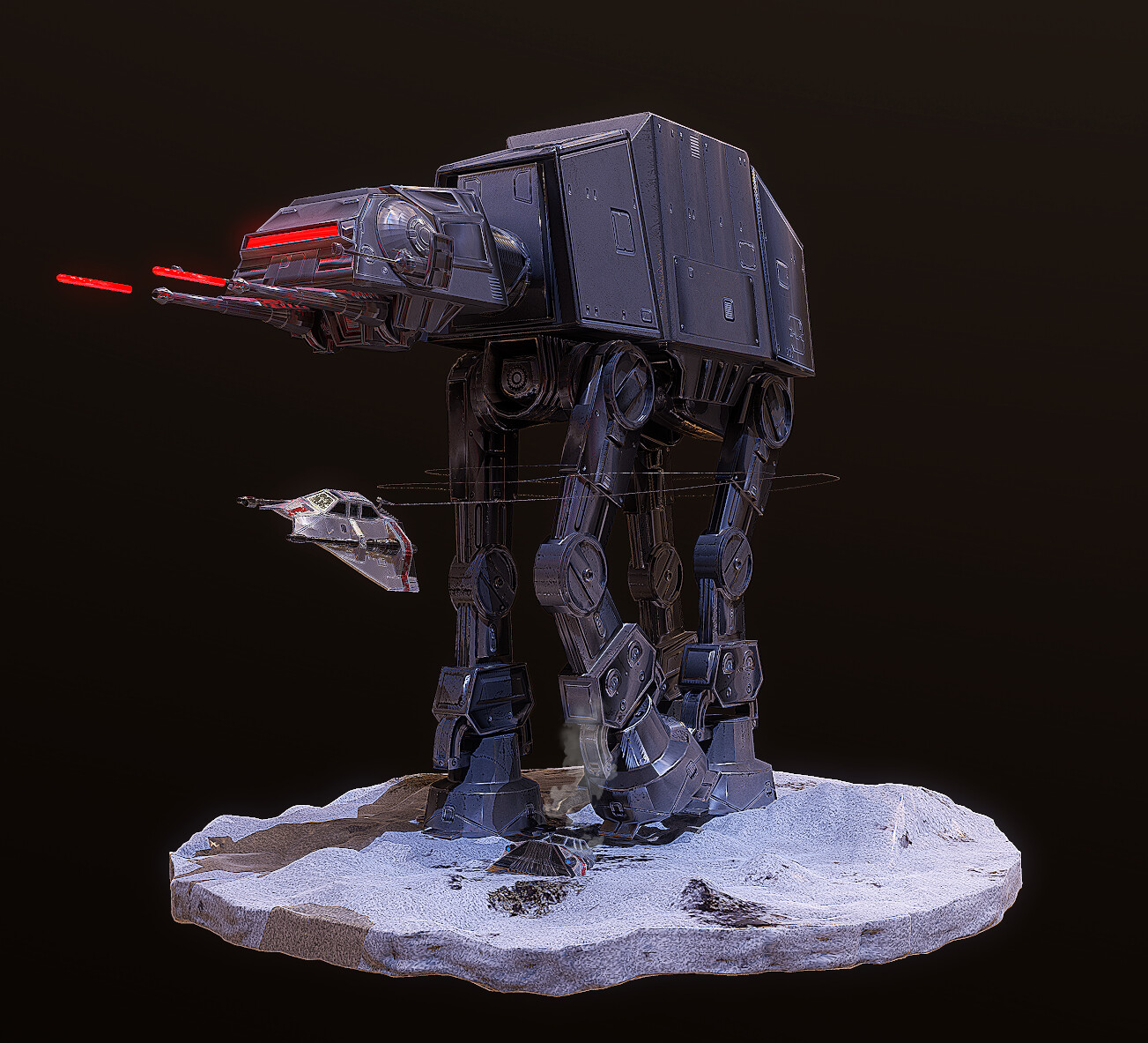 ArtStation - Star Wars_ Battle of Hoth_ Scene