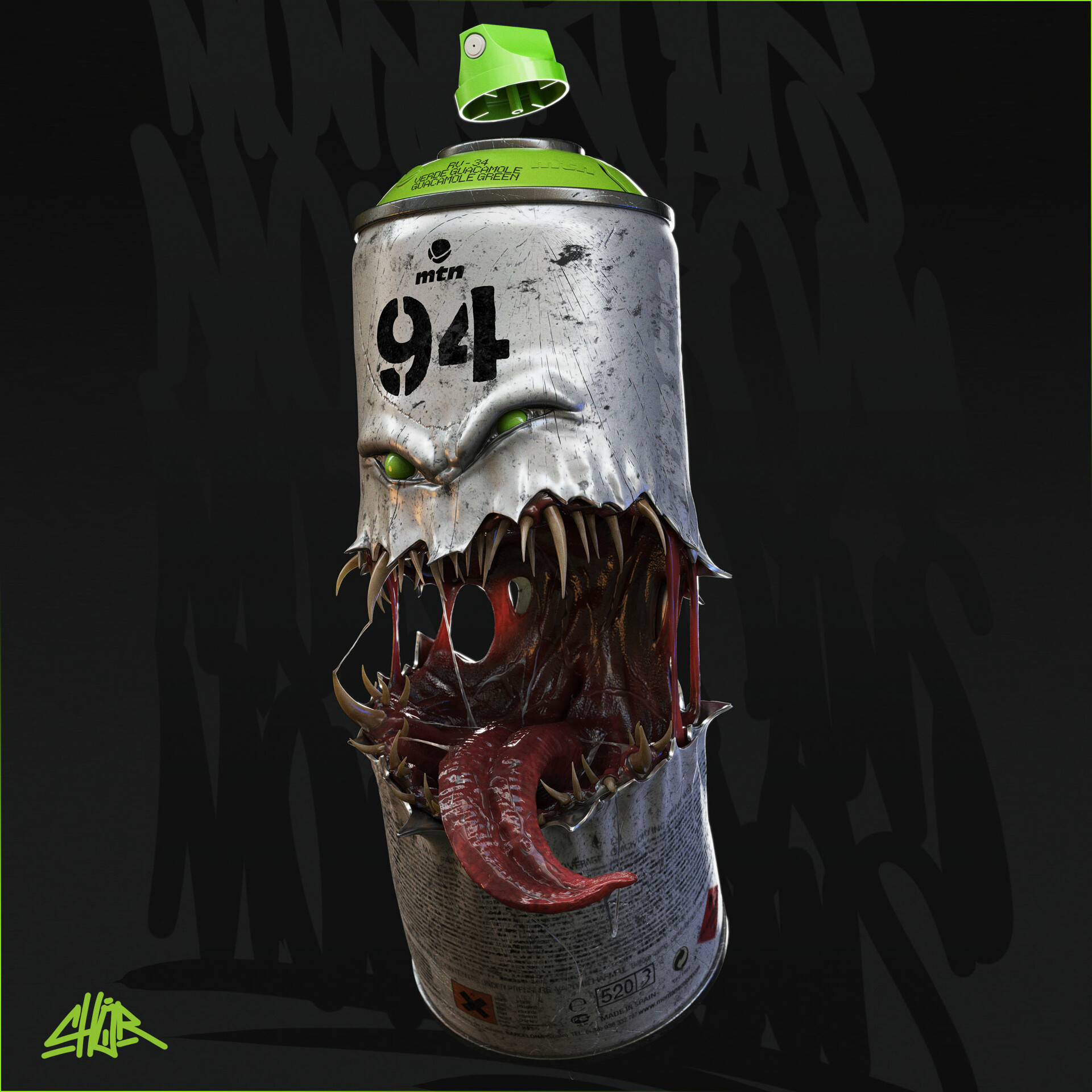 ArtStation - 94 Monster Cans!