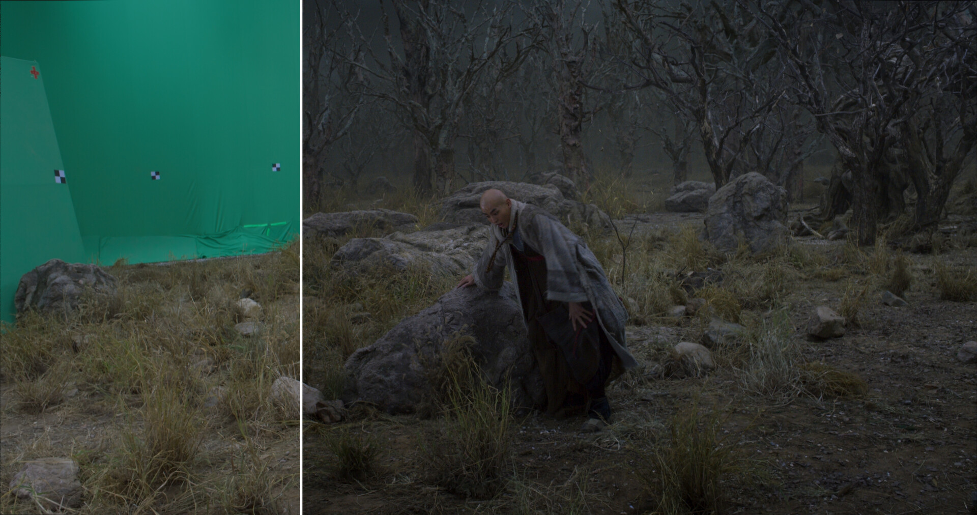 ArtStation - vfx before and after. forest