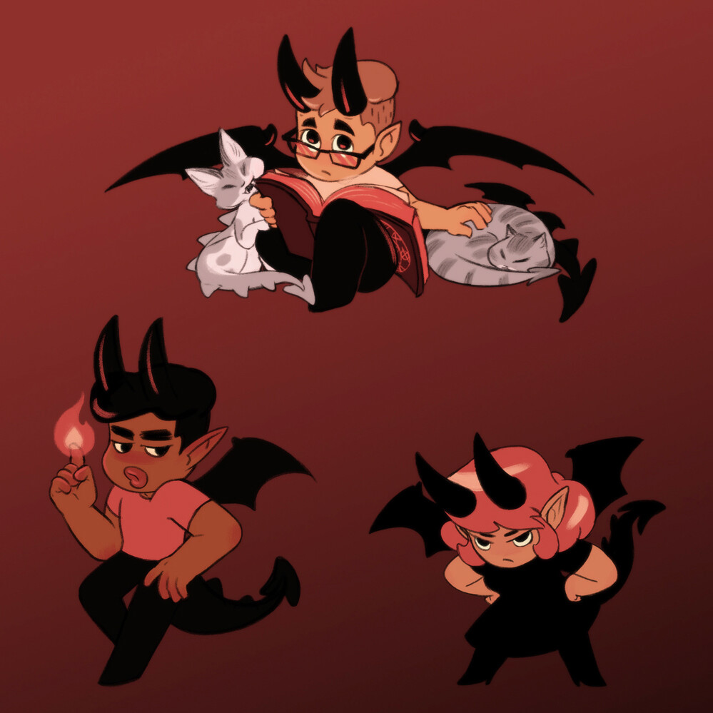 ArtStation - Demon Friends