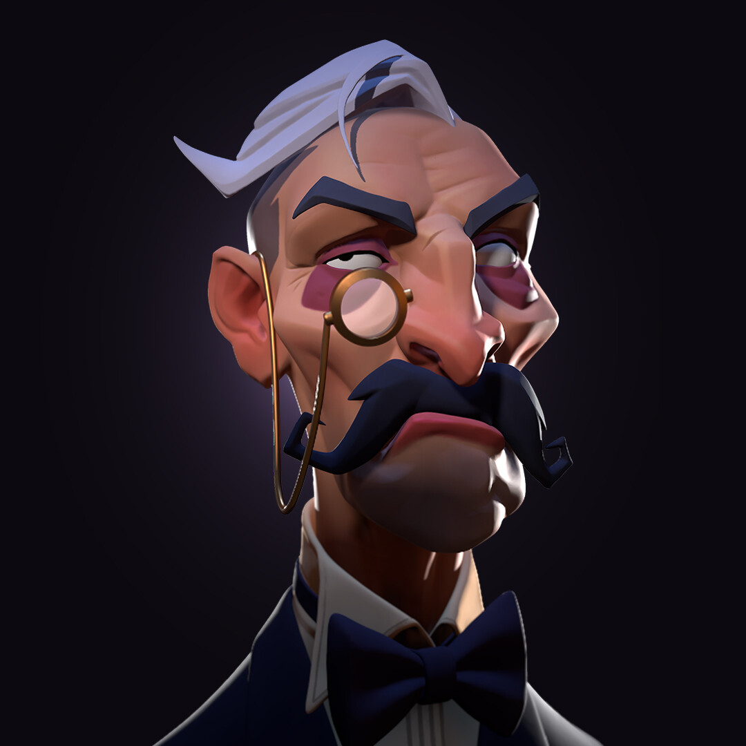 ArtStation - Distrustful Butler [Fan Art]