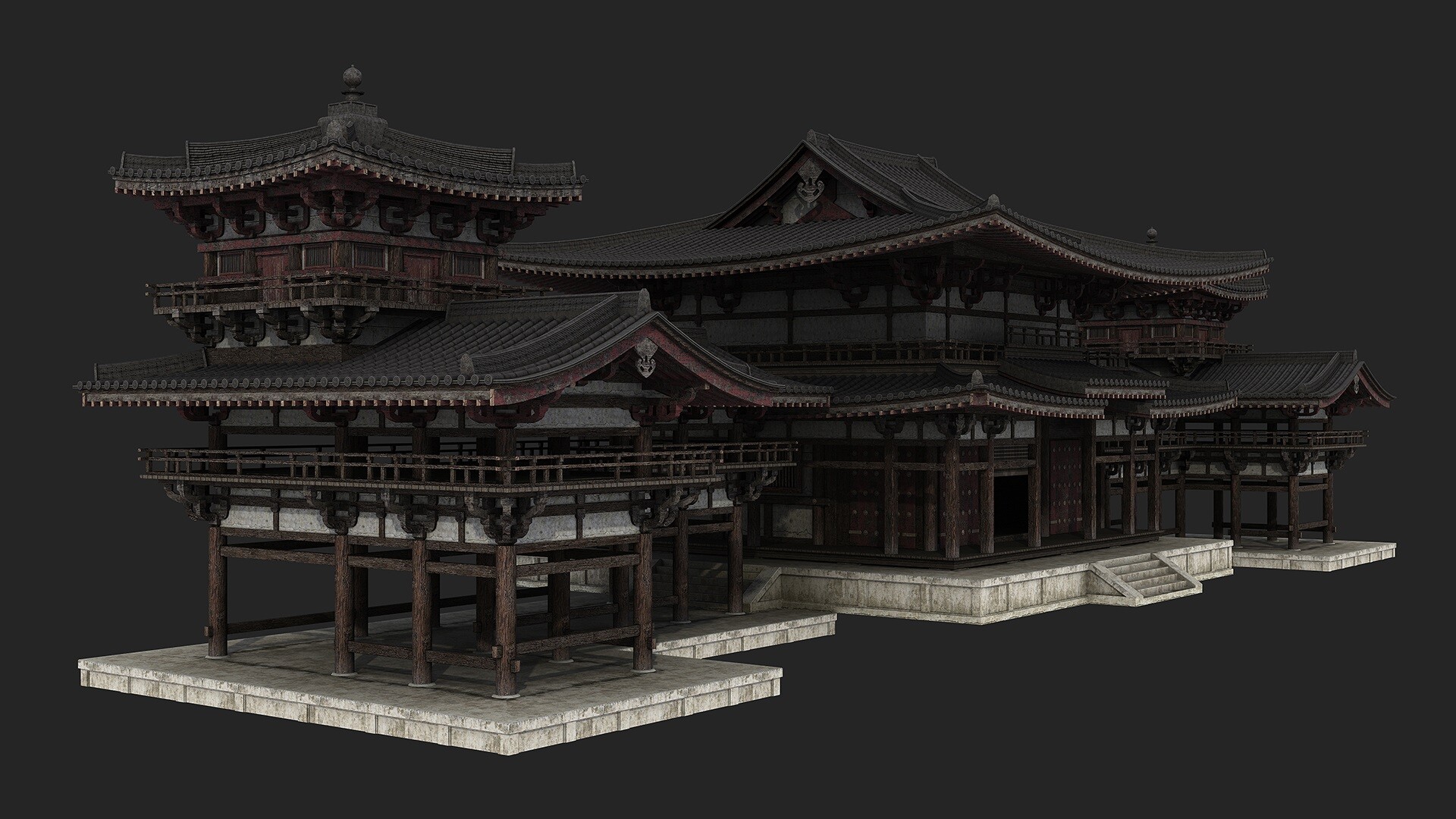 ArtStation - Byodo Temple - Personal/Misc