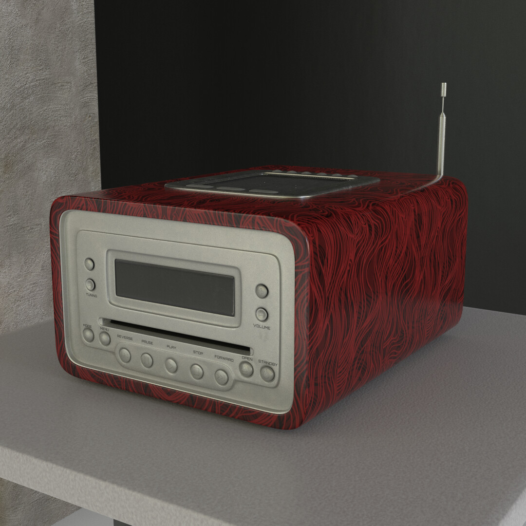 ArtStation - Radio with CD Player
