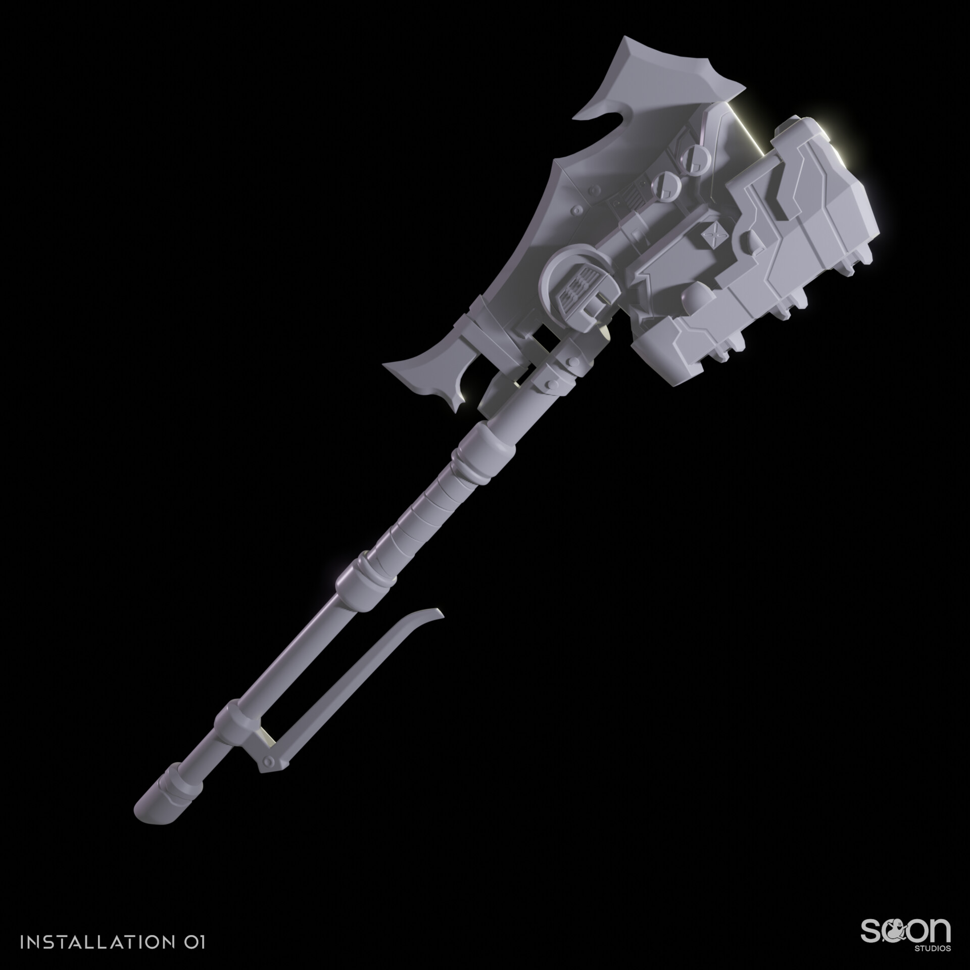 ArtStation - Installation 01 Gravity Hammer