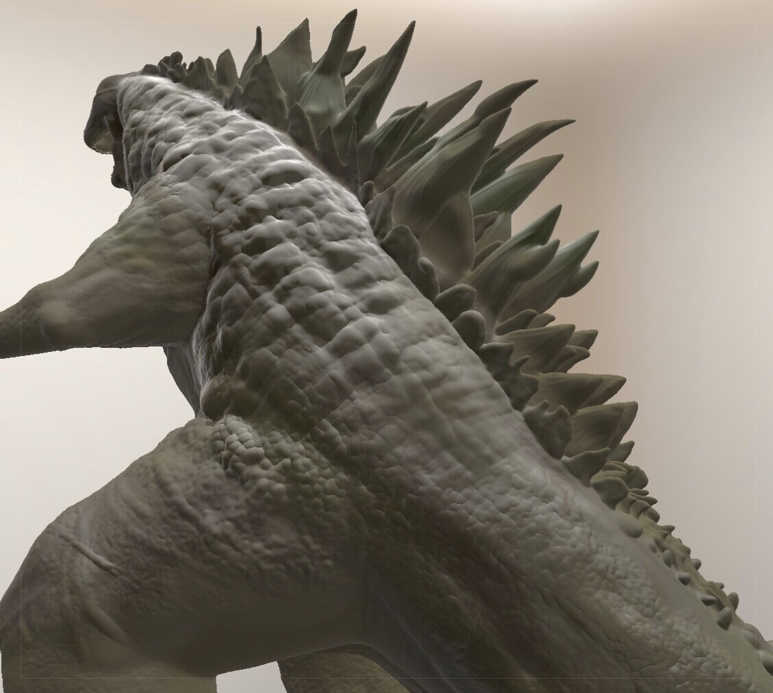 ArtStation - Finished Godzilla Sculpt