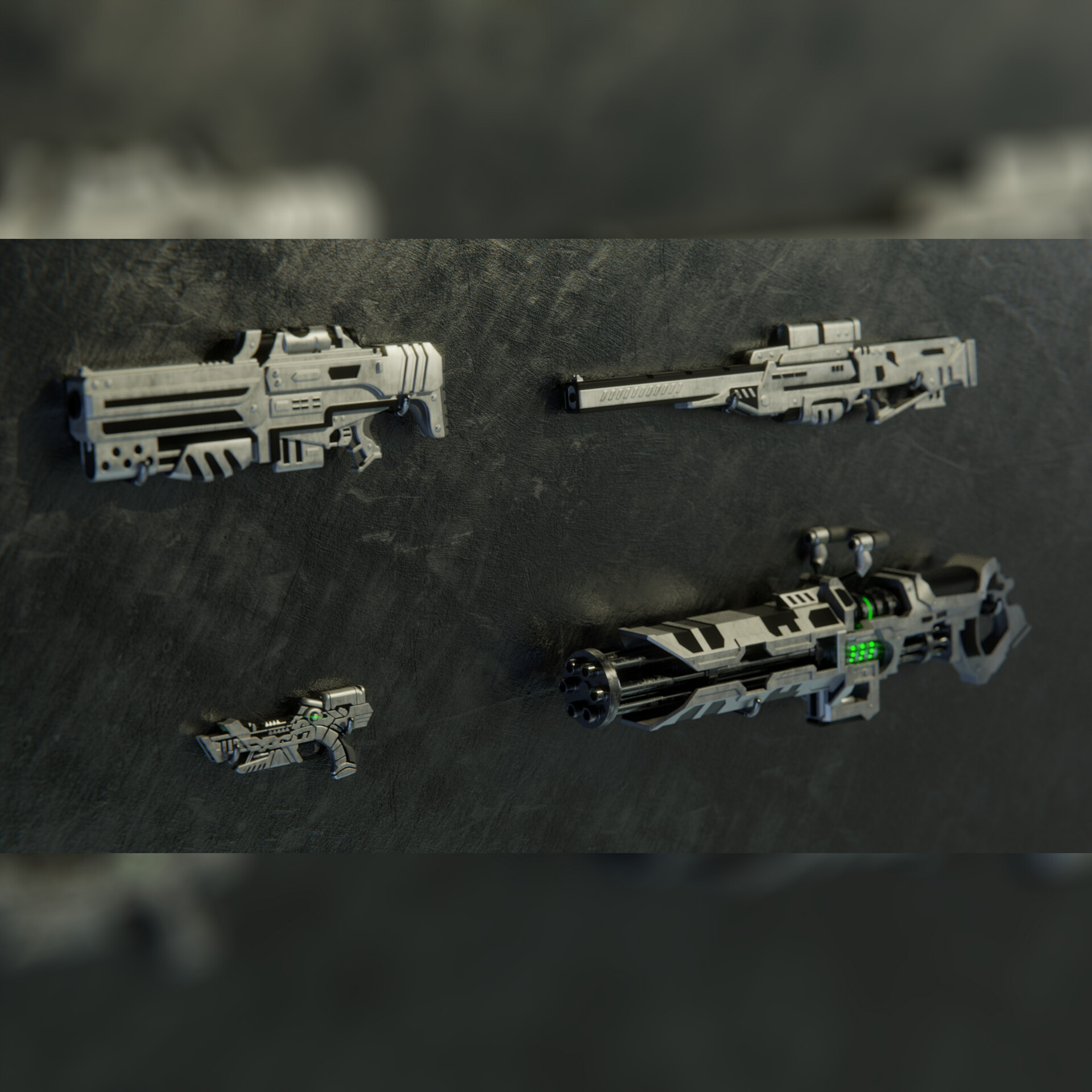 ArtStation - Sci-Fi Weapons