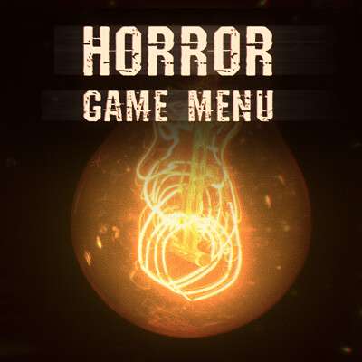 ArtStation - Unity - Horror Game Menu
