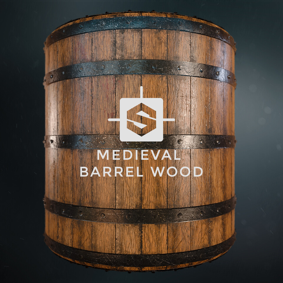 ArtStation - Substance Designer Medieval Barrel