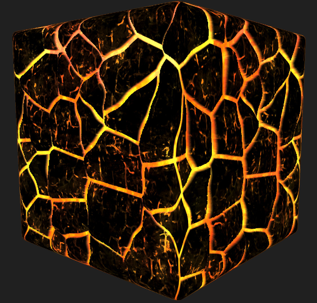 ArtStation - Magma Floor Material