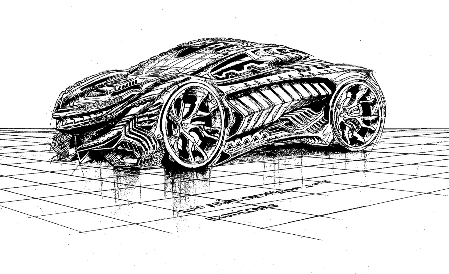 ArtStation - Bad Son Alien race car design