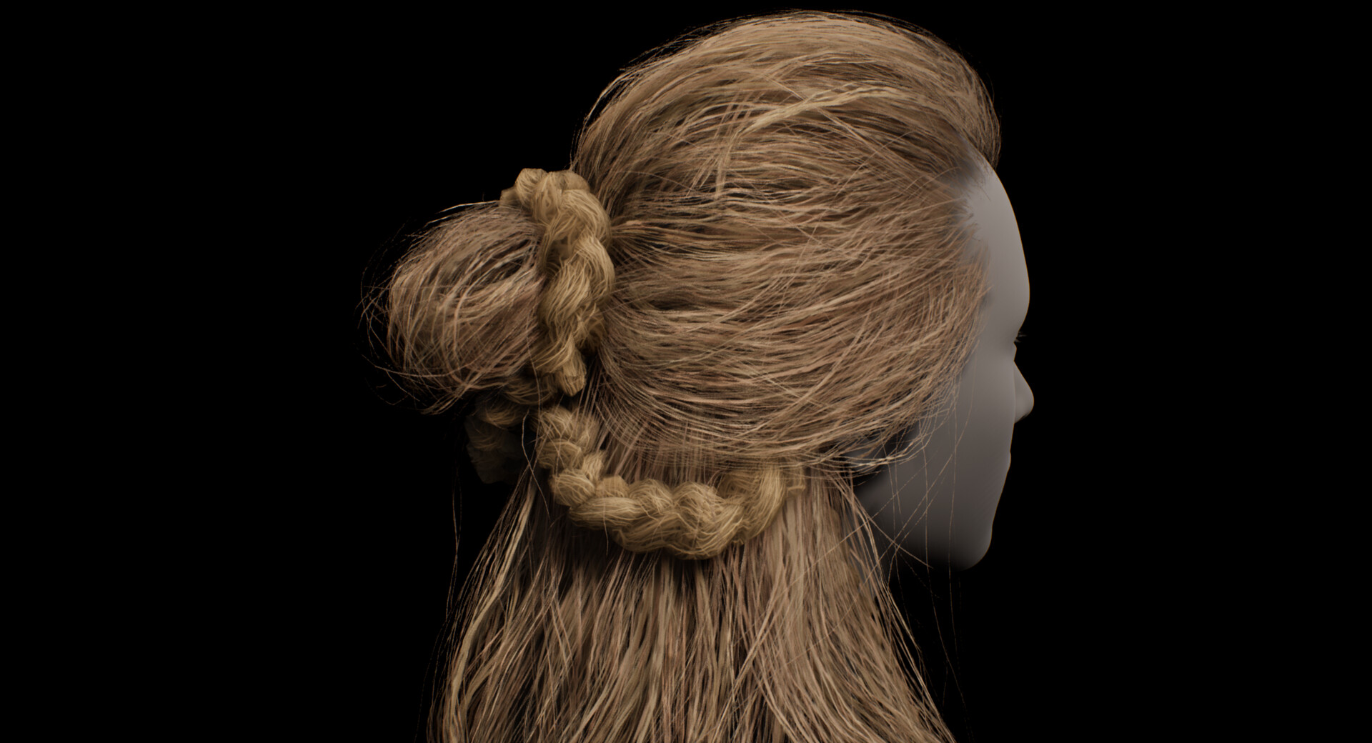 ArtStation - Hair for gaming - Unreal Engine