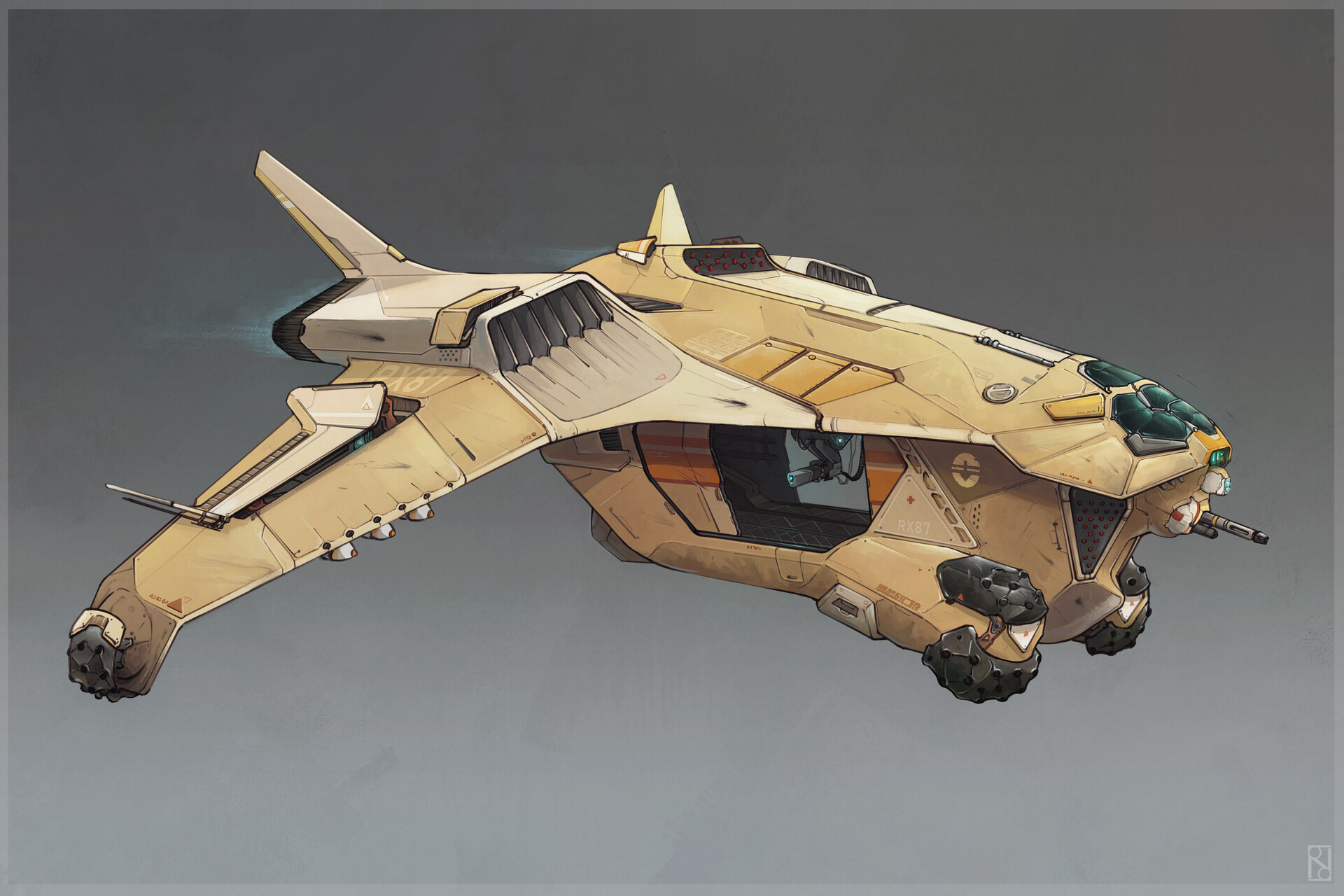ArtStation - Albatros Gunship