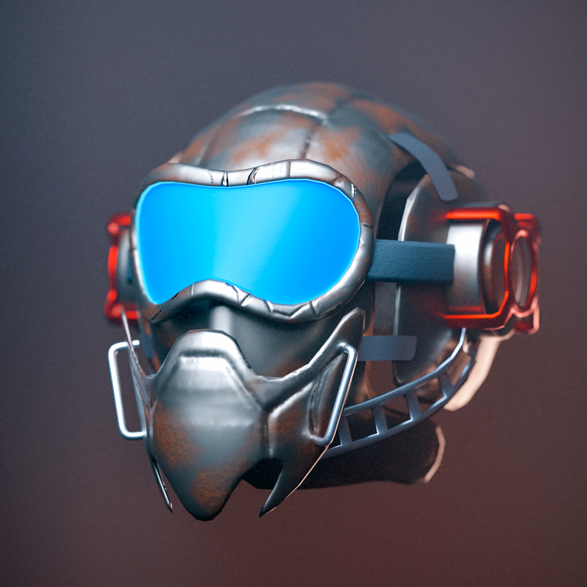 ArtStation - Rusted helmet
