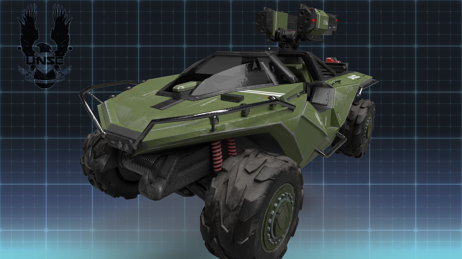 ArtStation - UNSC WartHog - Anti-Air (AKA: RocketHog)