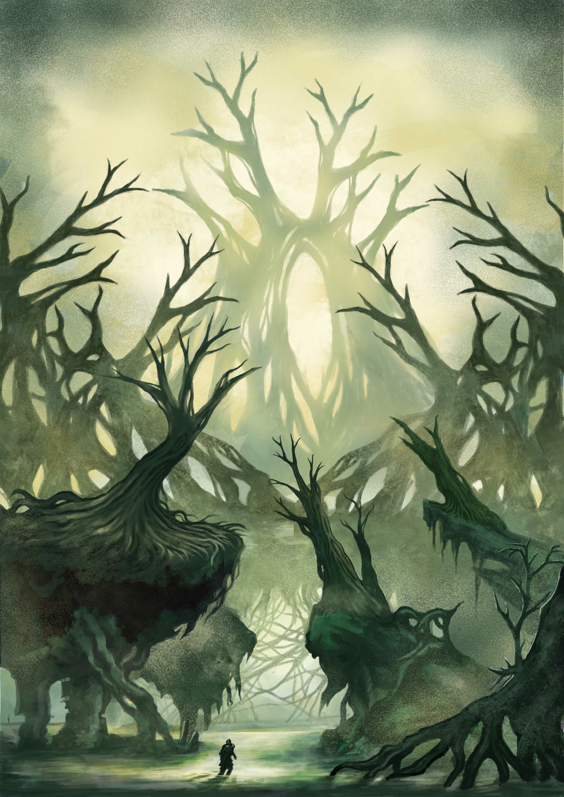 ArtStation - Tree graveyard