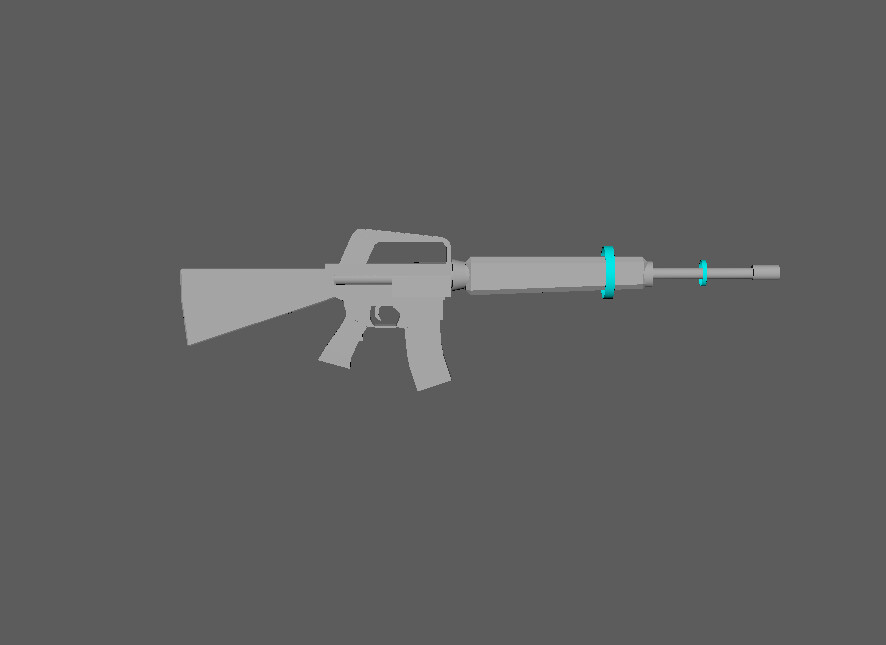 ArtStation - Futuristic Rifle