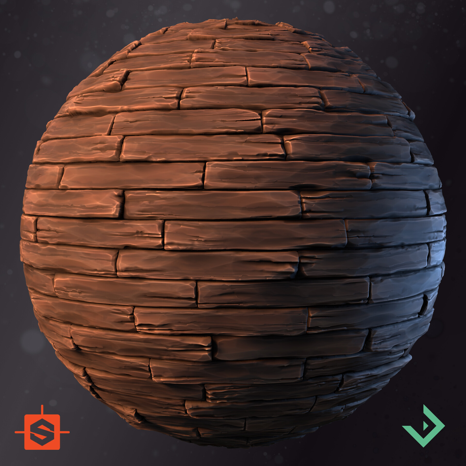 ArtStation - Stylized Material Studies - Wooden Floor Planks