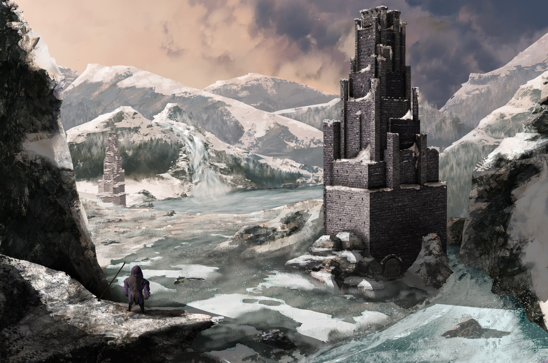 ArtStation - Mountainous Outpost