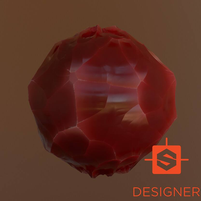 ArtStation - Red Crystal - Substance Designer