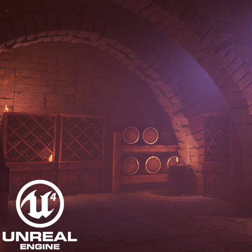 ArtStation - Fantasy Wine Cellar Environment