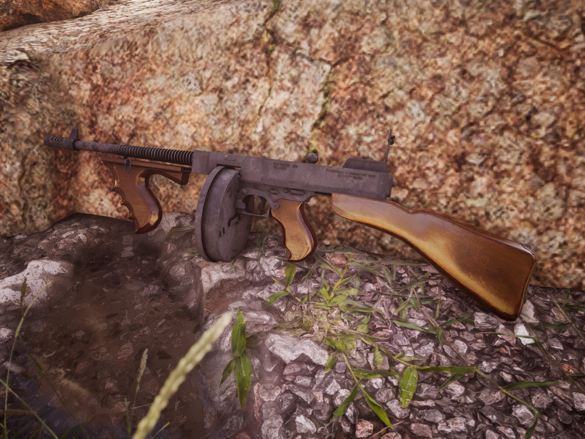 ArtStation - Thompson Sub Machine Gun