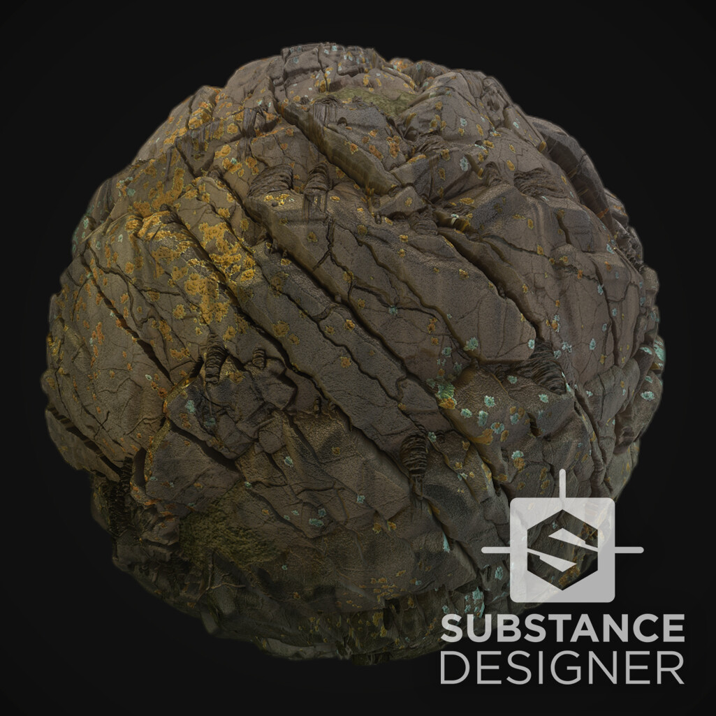 ArtStation - Realitic Cliff Material - Substance Designer
