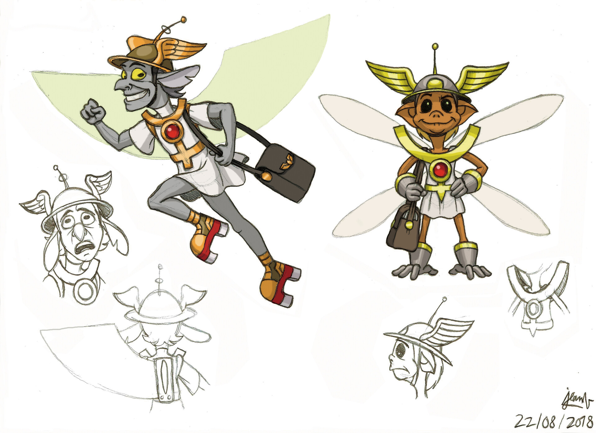 ArtStation - The Planets - Mercury - Merk character concepts