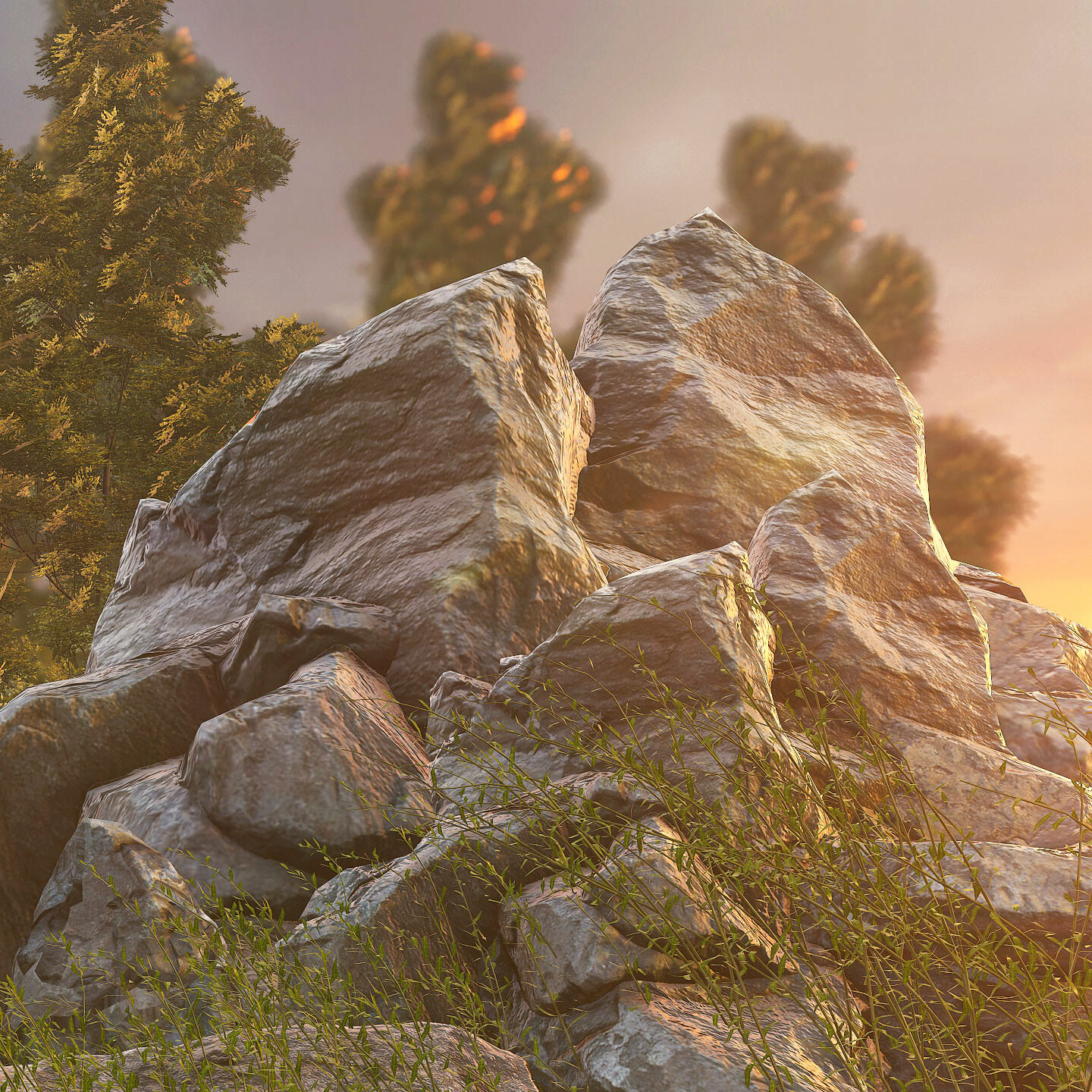 ArtStation - Nice Evening Scene