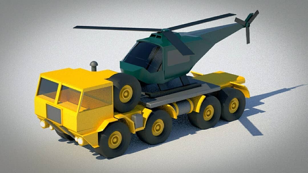 ArtStation - Low Poly Truck