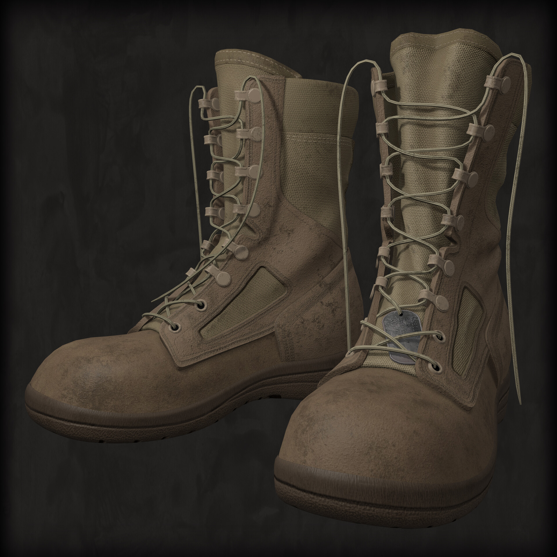 ArtStation - USMC Combat Boot