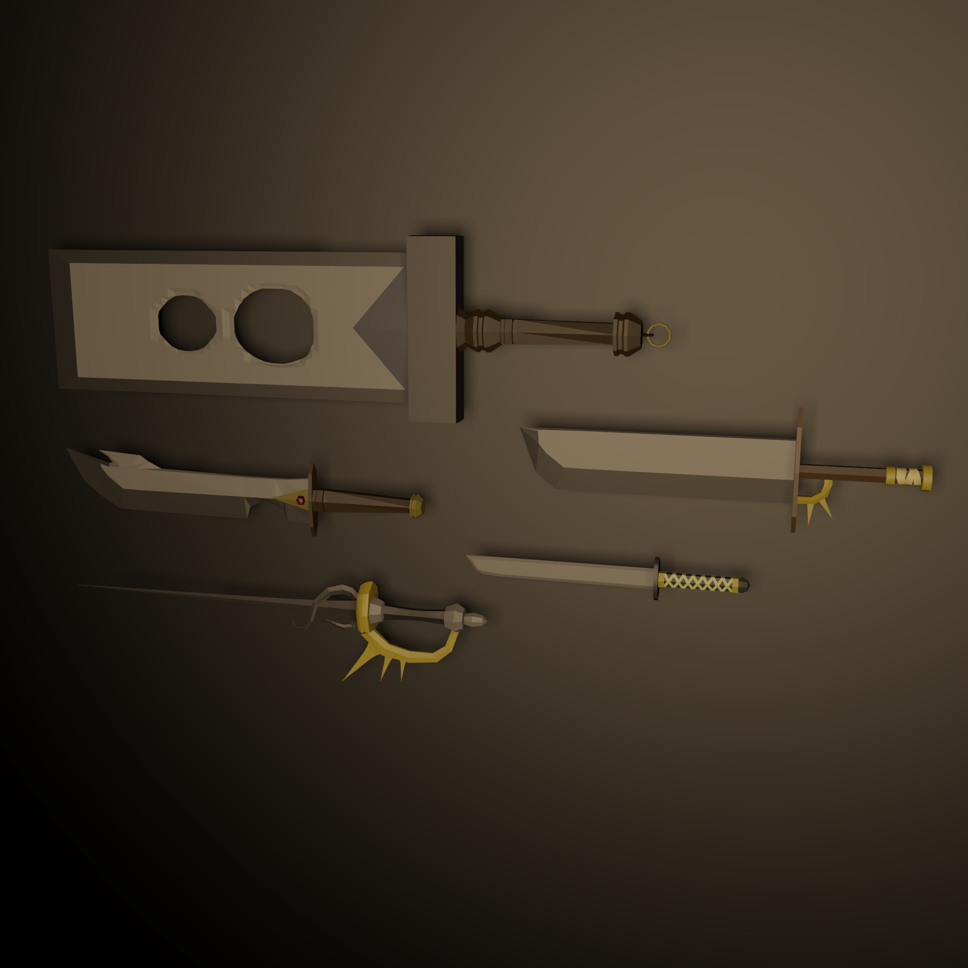 ArtStation - Low poly swords demo