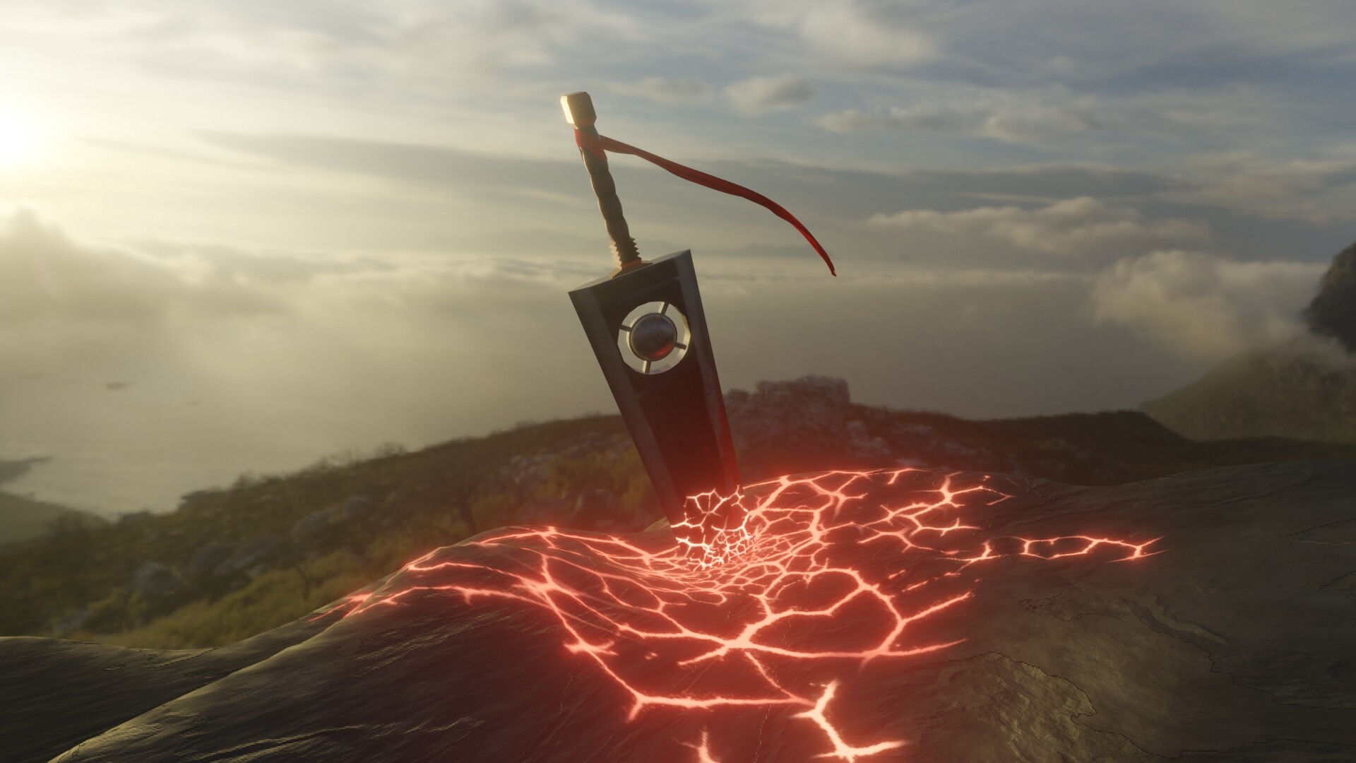 ArtStation - Fantasy Sword Scene