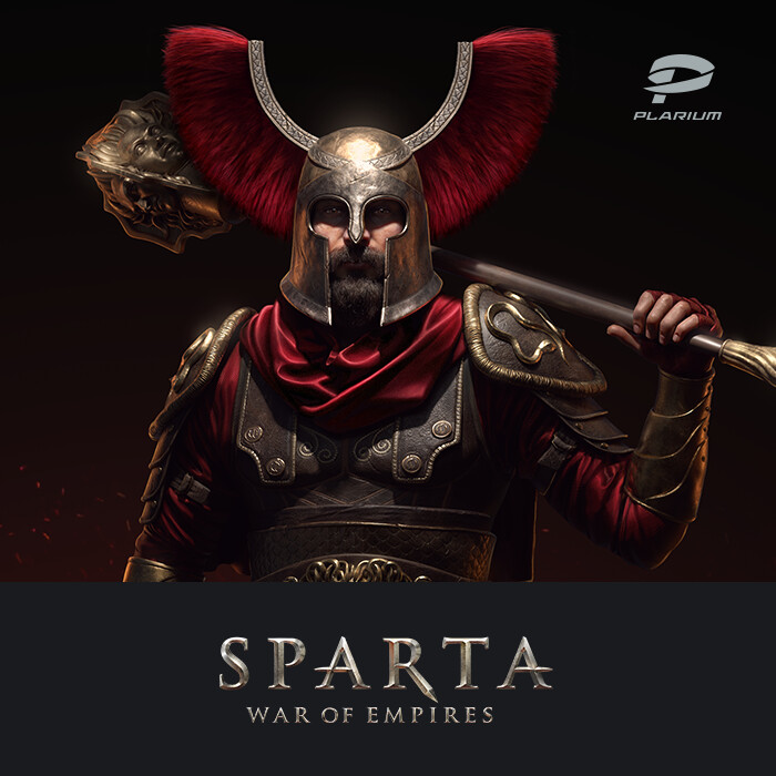 ArtStation - Sparta Red Warrior