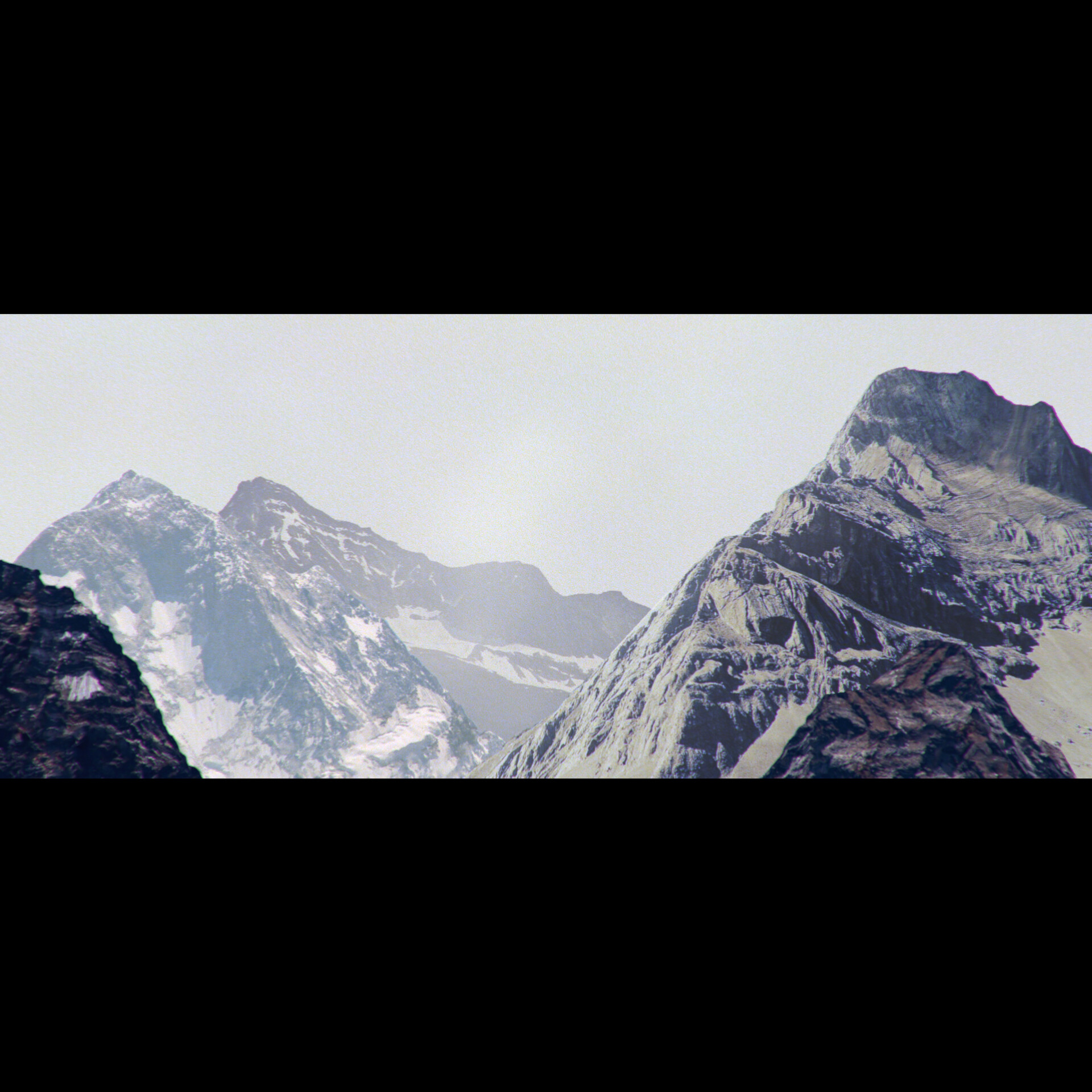 ArtStation - Mountains matte painting