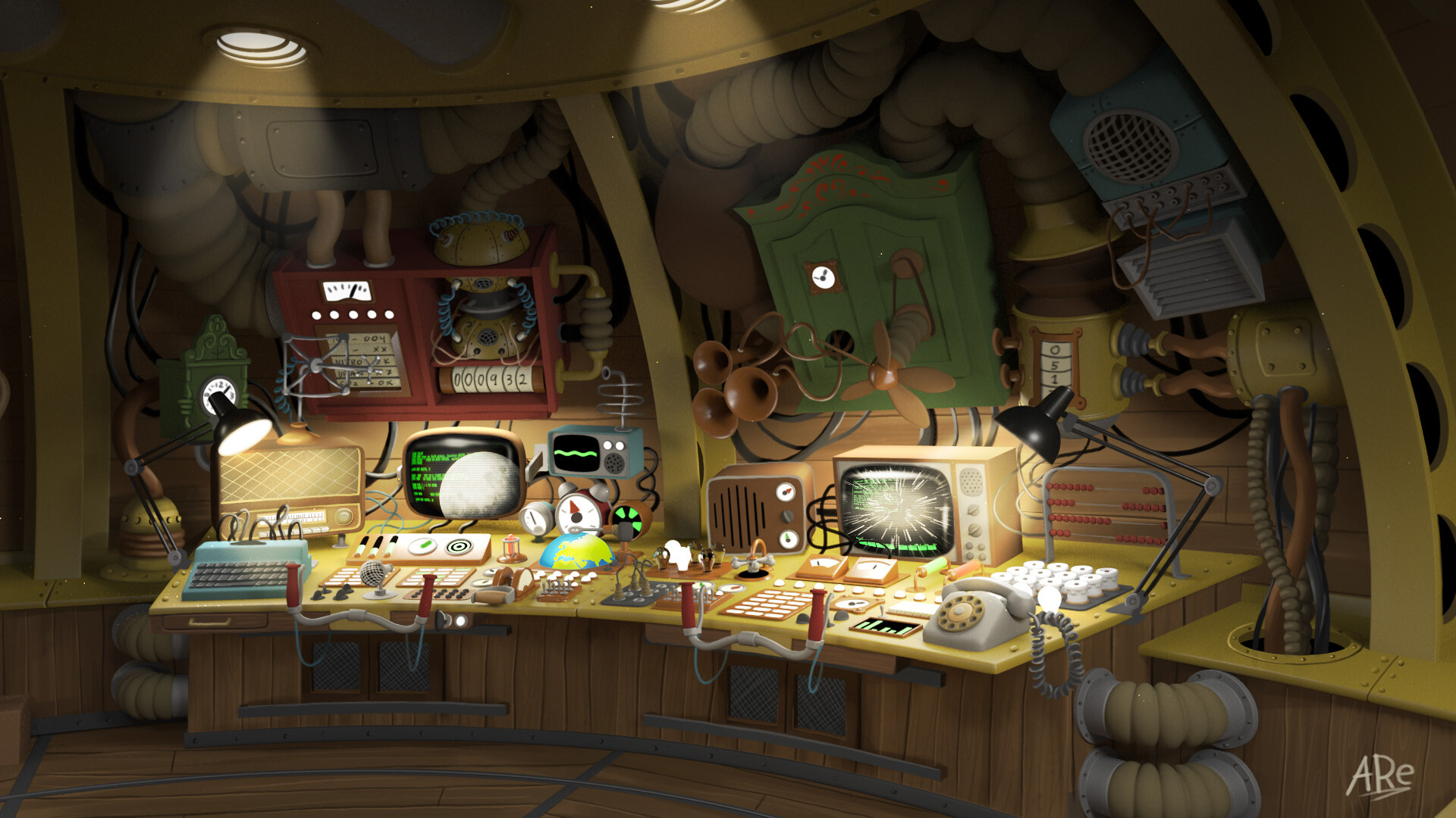 ArtStation - "Solan and Ludvig" Rocket Cockpit