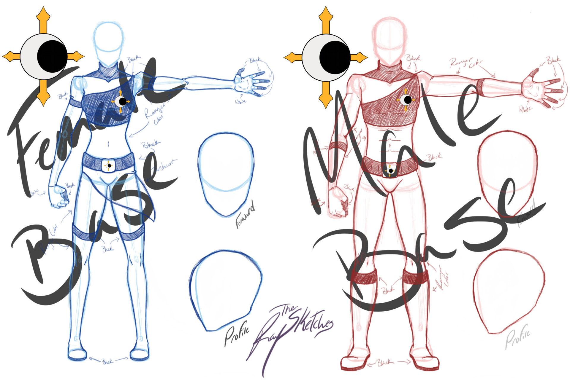 ArtStation - Paranormal Power Rangers OCs Suits