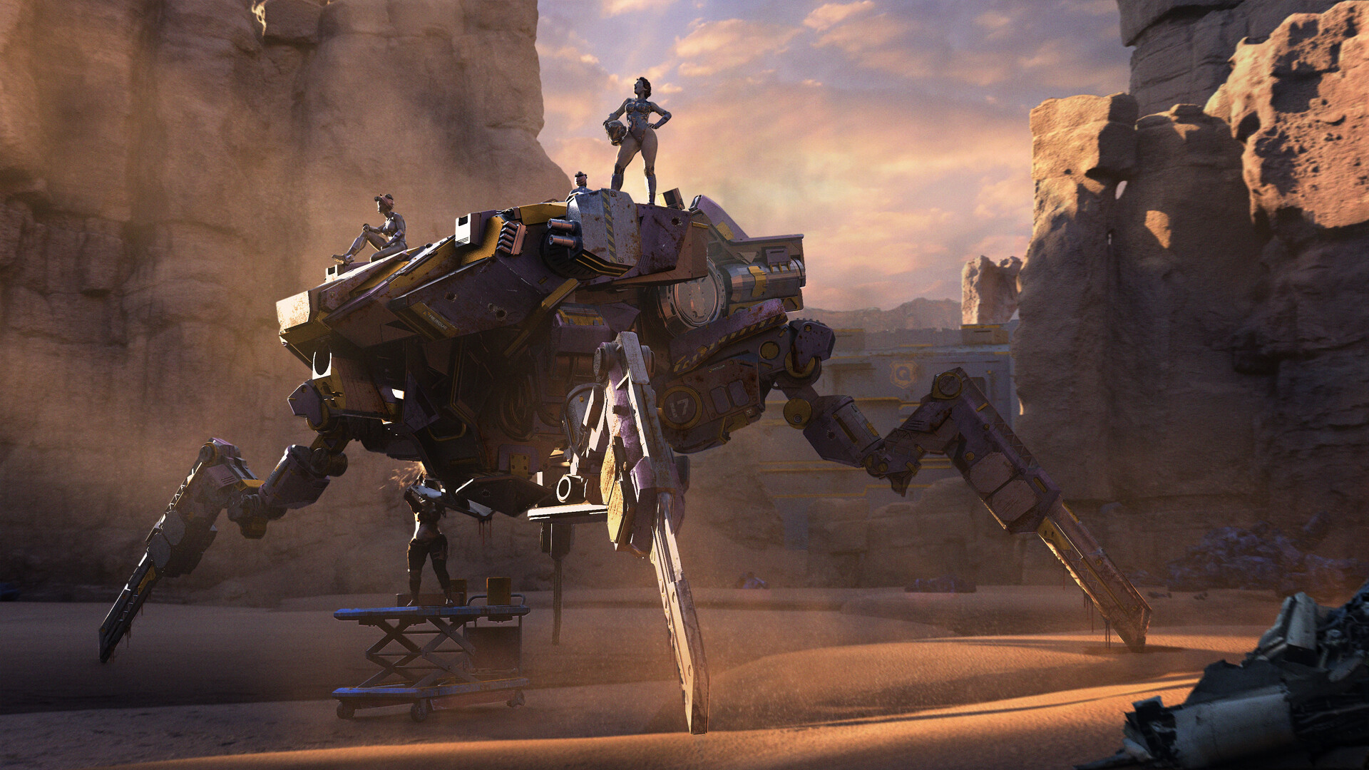 ArtStation - Iron Towers : 3D Terrain Scans : Concept Art