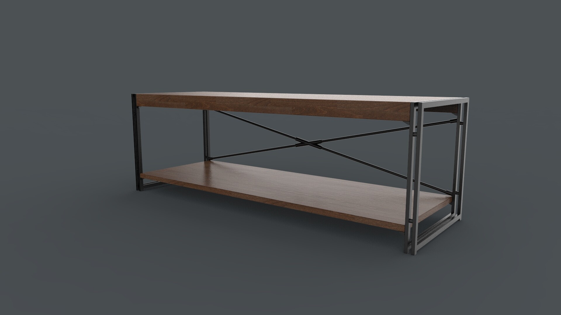 ArtStation - Rack Wooden Black and Brown | FREE 3D Model