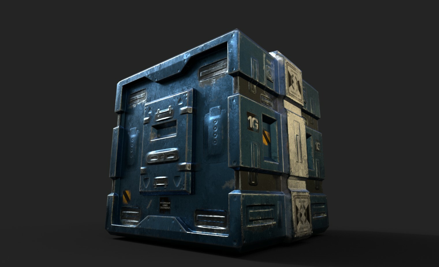 ArtStation - SciFi Crate videogame asset