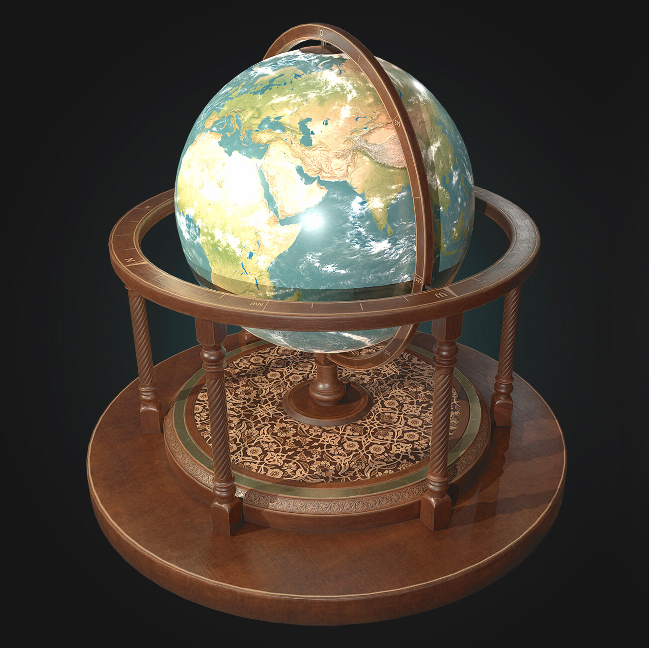 ArtStation - Library globe