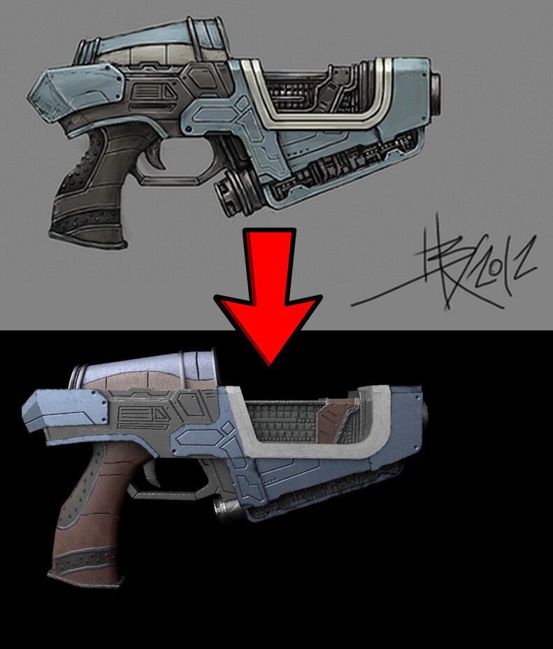 ArtStation - Gun from reference