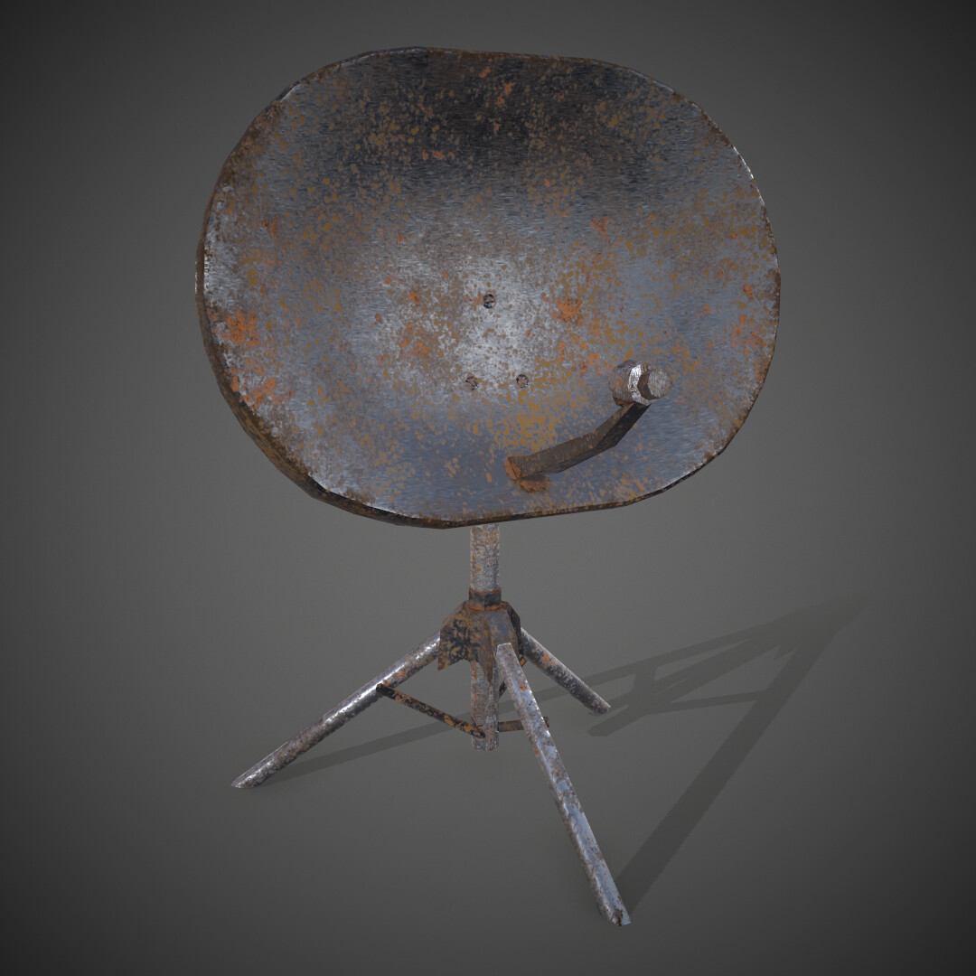 ArtStation - Rustic portable satellite dish