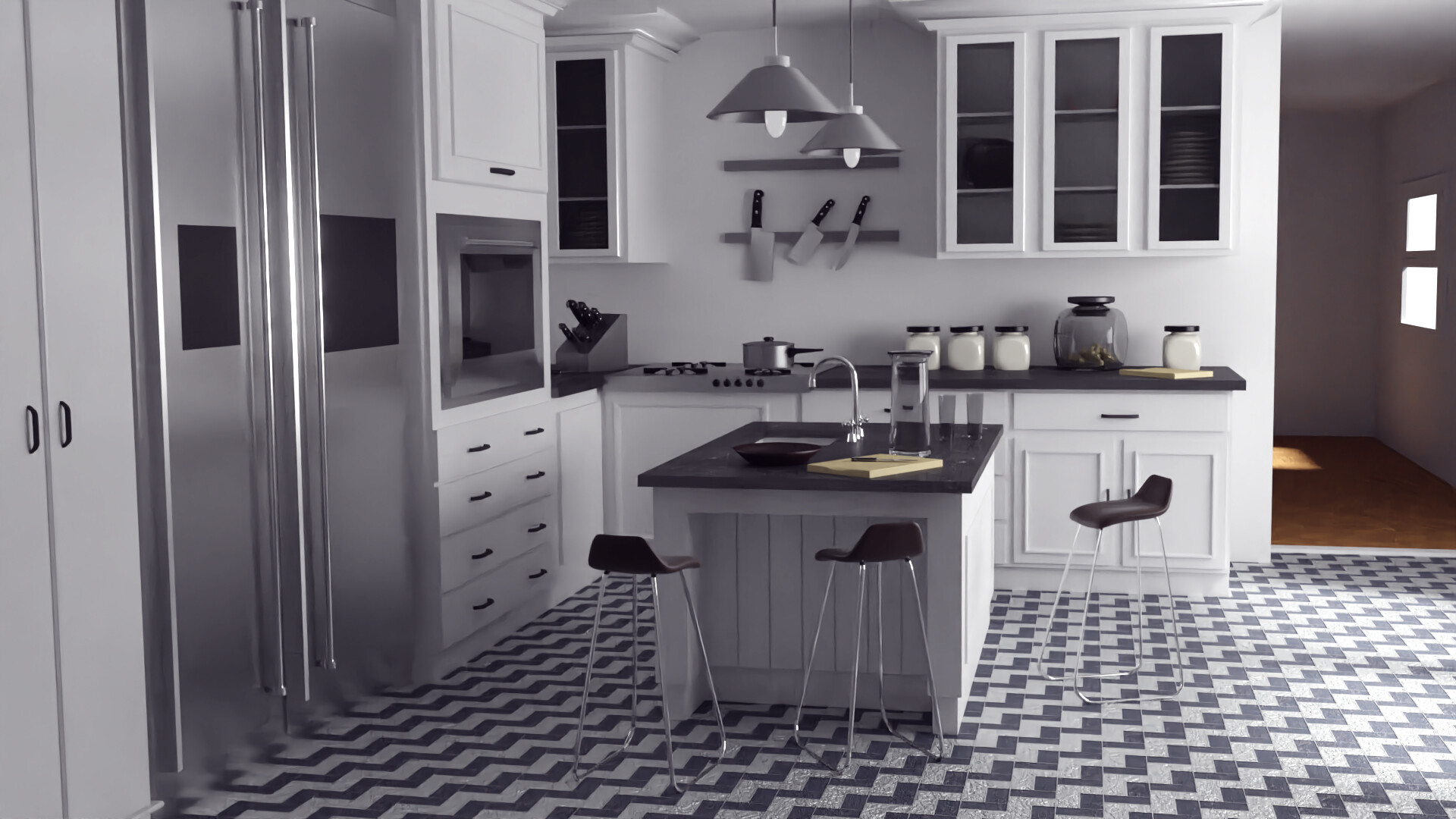ArtStation - Random kitchen interior