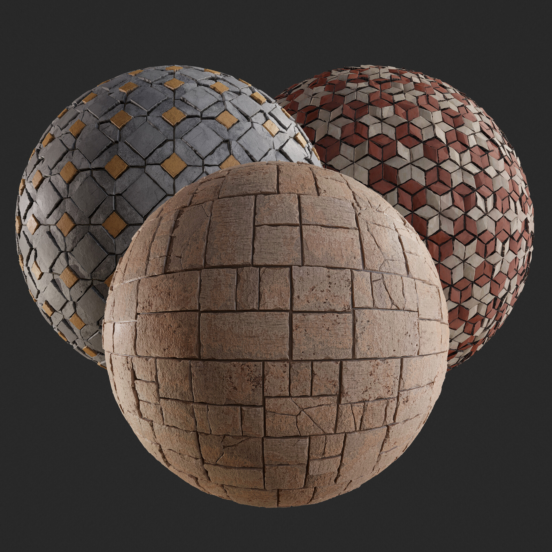 ArtStation - Ancient floor and wall materials